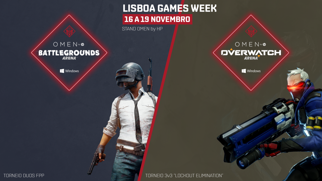 OMEN Battlegrounds e Overwatch Arena
