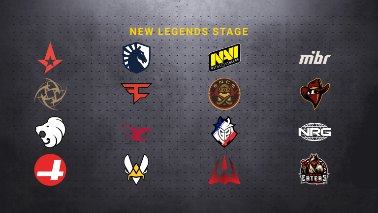 New Legends Stage - Conhece as equipas desta fase