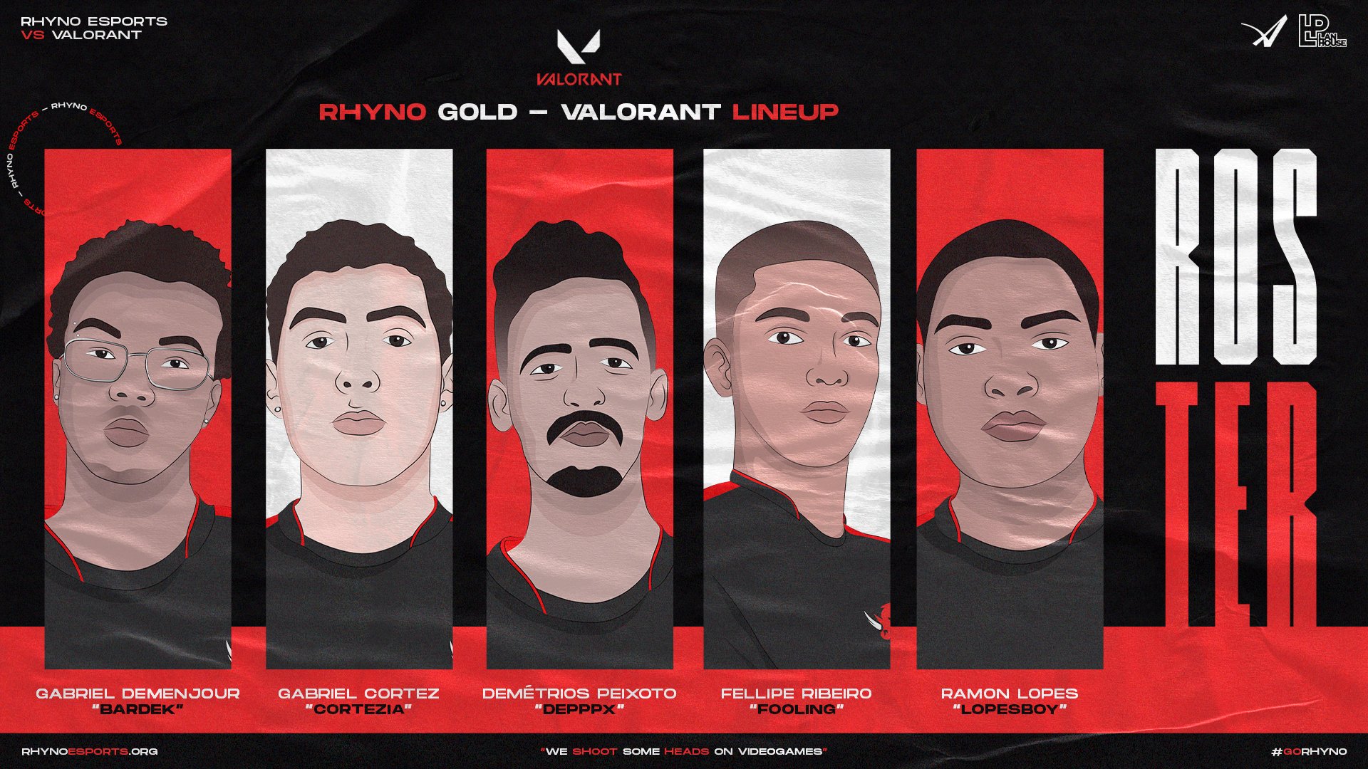 Rhyno Esports de regresso ao VALORANT com lineup brasileiro