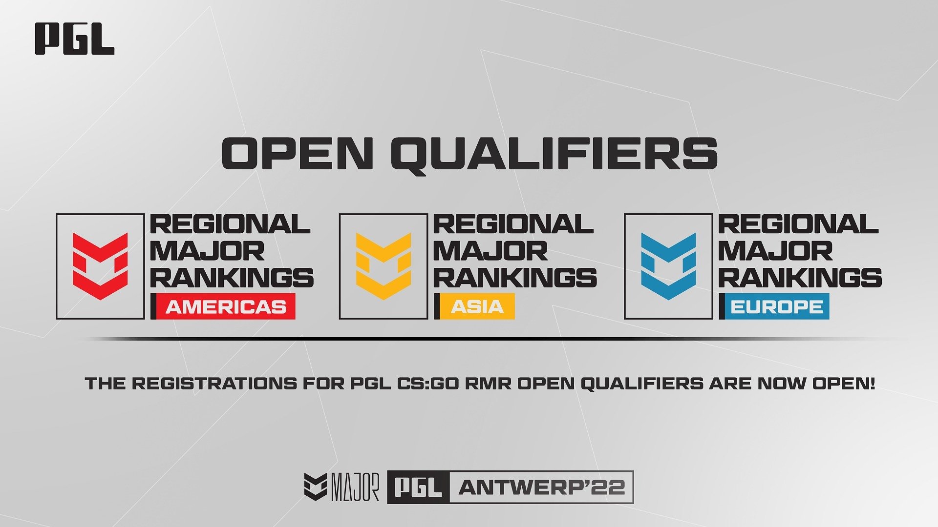 Vagas atribuídas no RMR Europeu do PGL Major Antwerp
