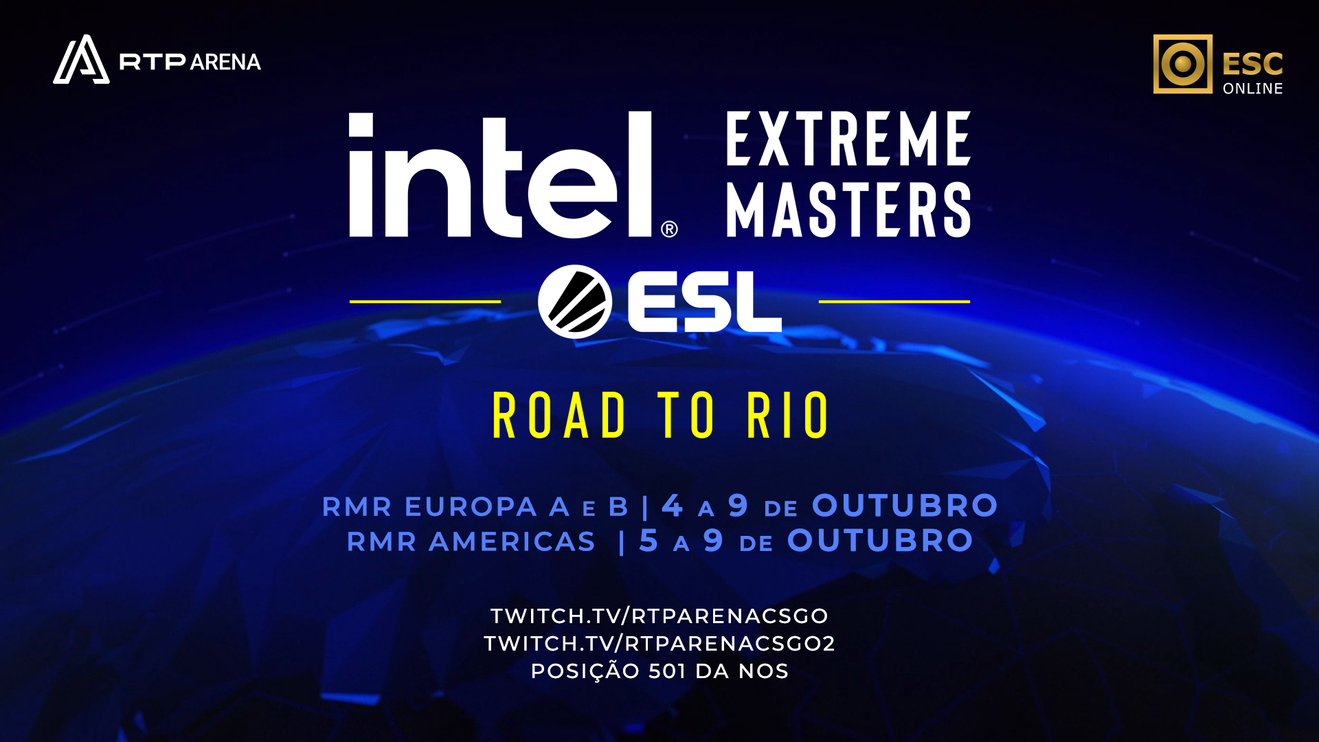 RMR de acesso ao Major do Rio e caminhada de SAW é na tua RTP Arena!