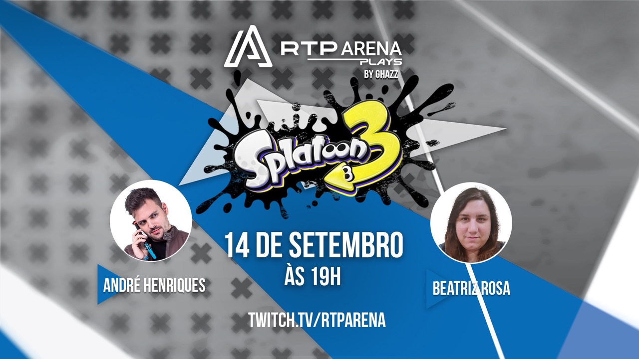 Conhece o Splatoon 3 no próximo RTP Arena Plays!