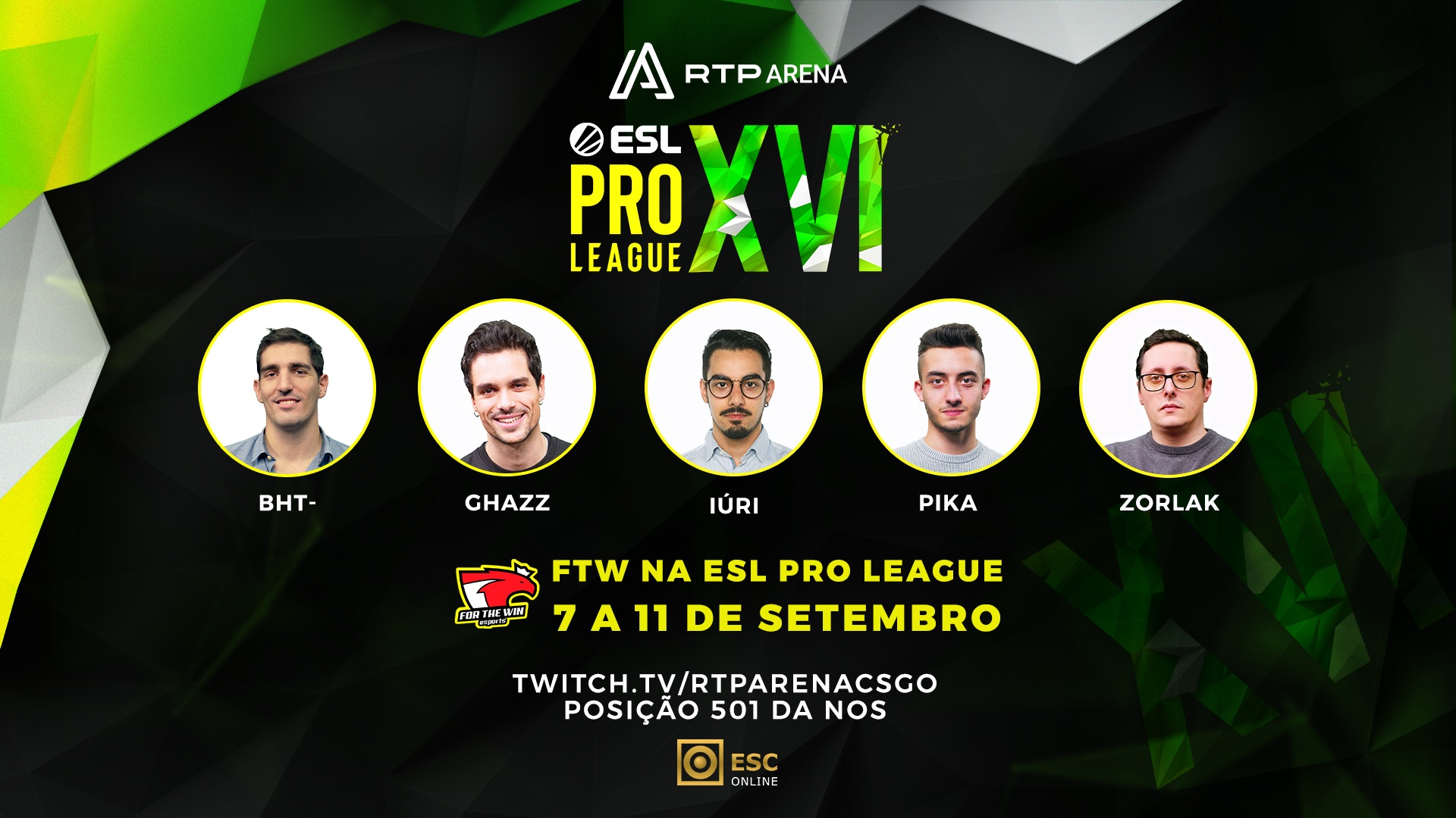 O Talento do grupo da FTW na ESL Pro League