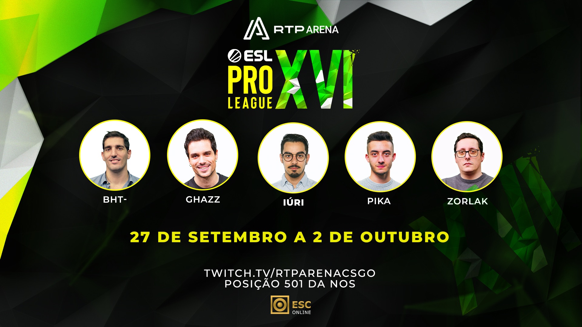 Temos talento para os playoffs da ESL Pro League 16!