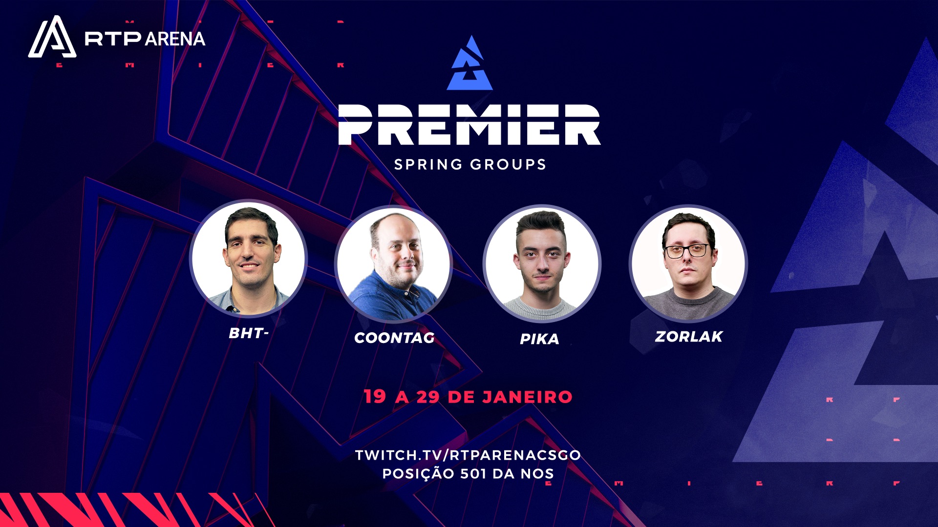 Temos Talento para a BLAST Premier Spring Groups na RTP Arena!