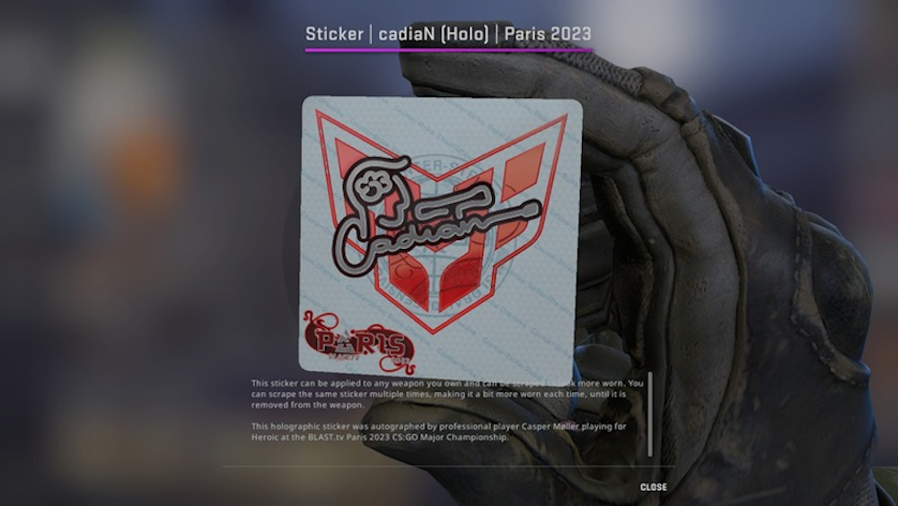 Stickers de Copenhaga serão mais simples por imposição da VALVE