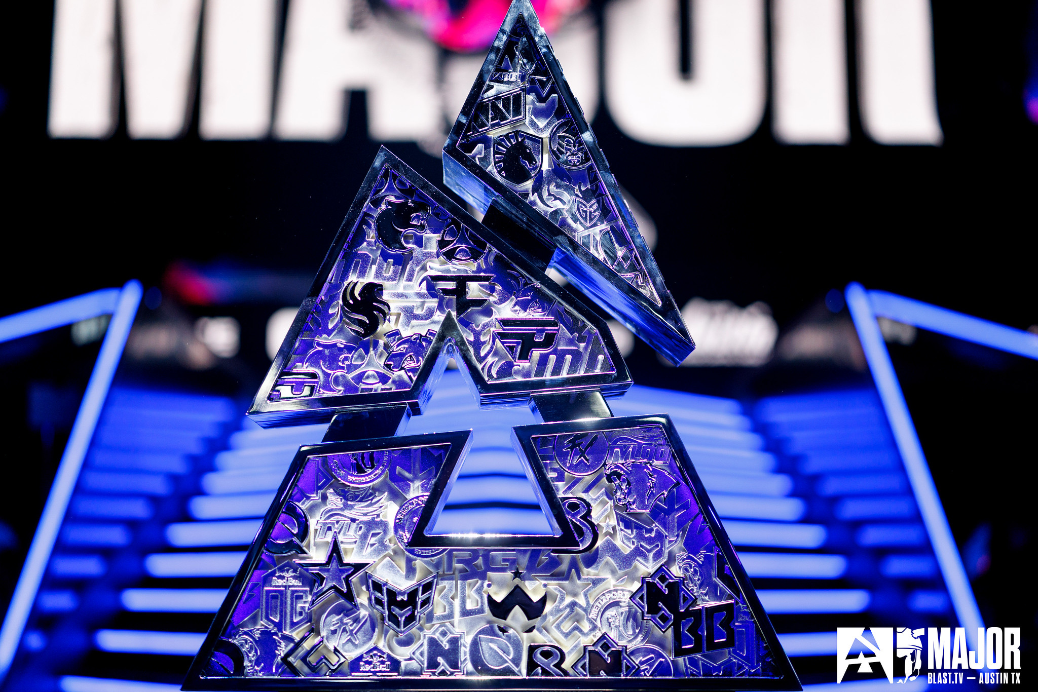 O incrível troféu do BLAST.tv Austin Major